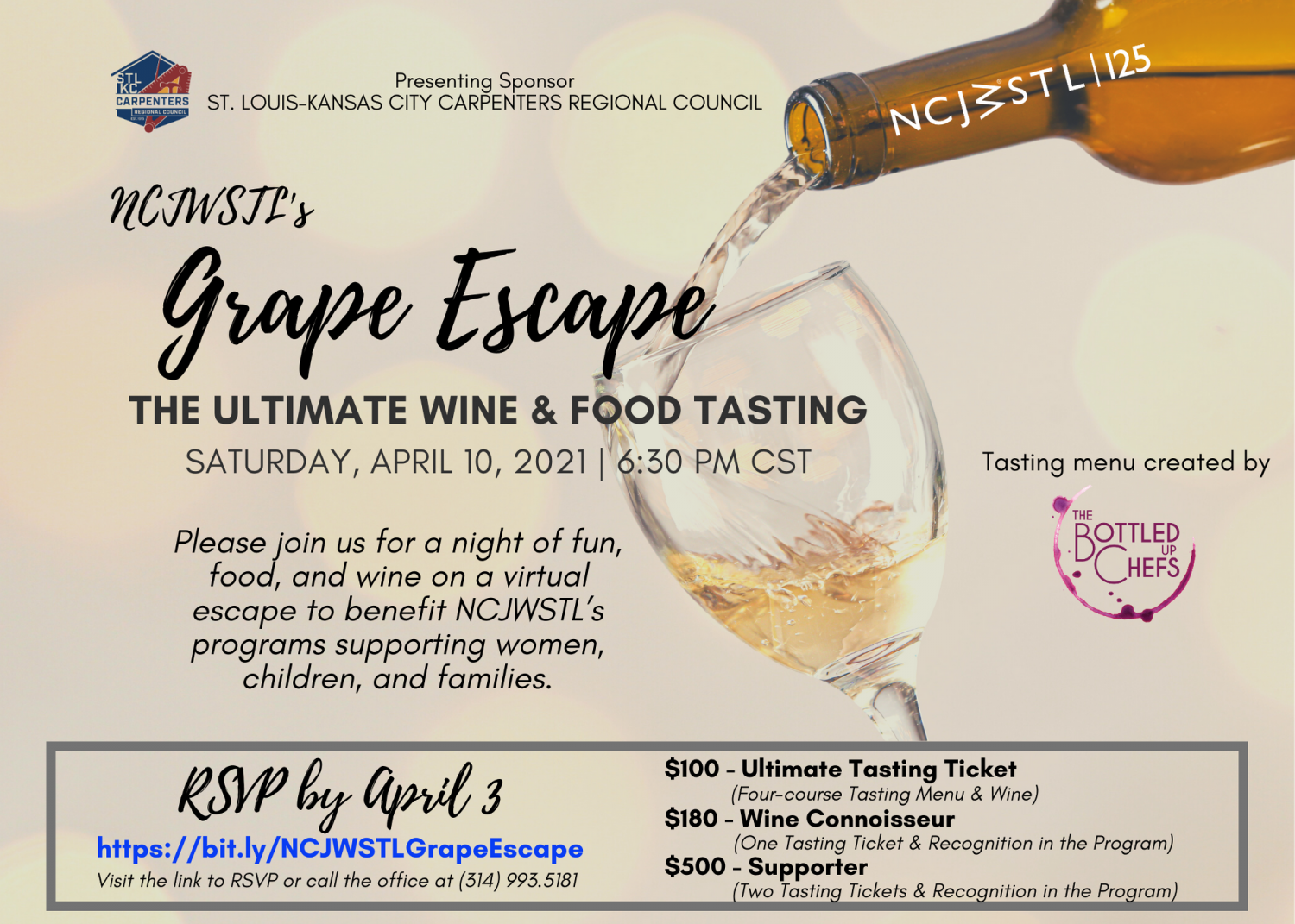 NCJWSTL's Grape Escape: The Ultimate Wine & Food Tasting - National ...